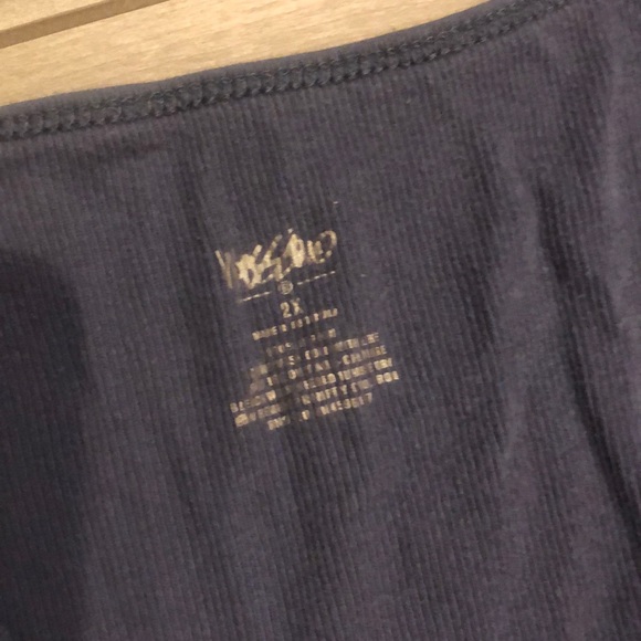 Mossimo Supply Co. | Tops | Mossimo Cotton Blue Gray Ribbed Tank Top 2x ...